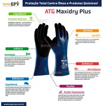 Luva Impermeável MaxiDry Plus Danny - Produtos Químicos