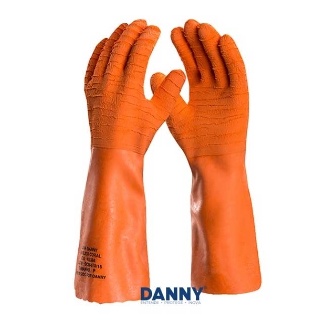 Luva de Segurança Coral DA-SL530 Para manuseio de Vidro
