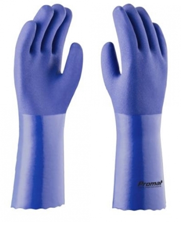 Luva VinilFlex Promat de PVC Azul CA 1713