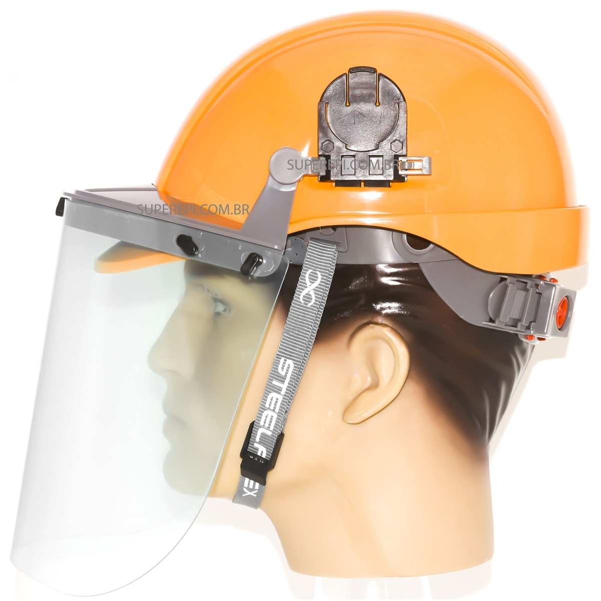 Protetor Facial Conjugado Com Capacete Jugular Turtle STF