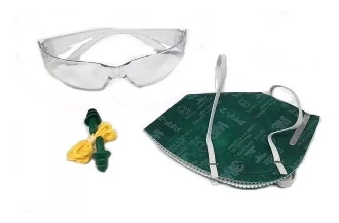 kit Básico de Proteção EPI 3M 3 X 1 Para Serviços Gerais