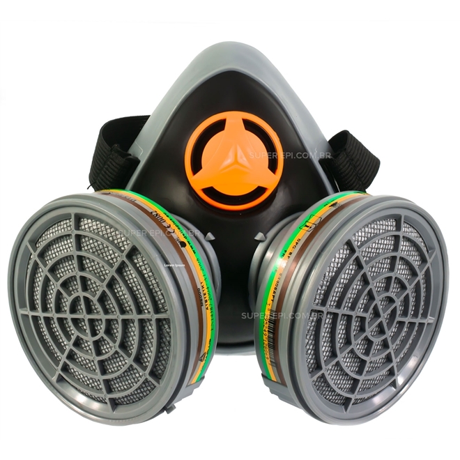 Máscara Semi-Facil Jupiter Com 2 Filtros MultiGases Abek1