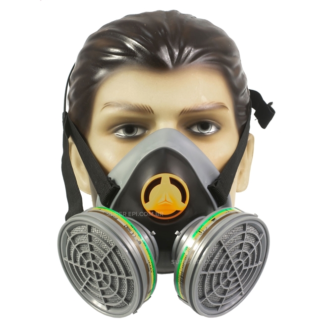 Máscara Semi-Facil Jupiter Com 2 Filtros MultiGases Abek1