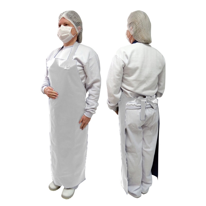 Avental de Pvc Forrado Impermeável 1,20 x 60 cm Branco Prevemax ...