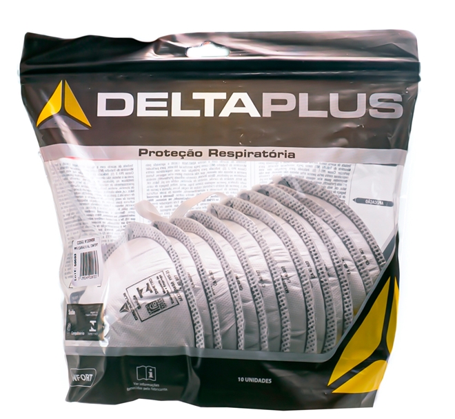 Respirador Tipo Concha PFF2 Com Vávula 10 Unidades