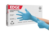 Luva Nitrílica Descartável Edge 82134 100 Unidades CA42653