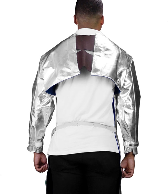 Avental Barbeiro Aramida Carbono Aluminizado Antichamas