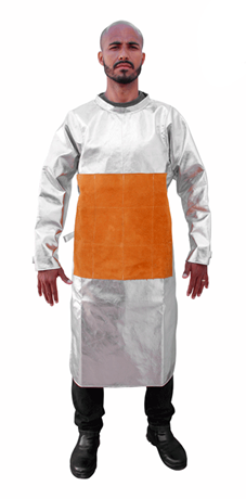 Avental Reforçado Raspa Aluminizado Carbono calor 1400°C