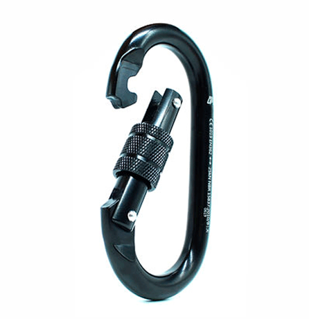 Mosquetão Oval Sideup em Aço Fechamento Rosca 25KN SU1043