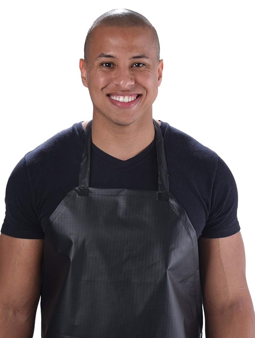 Avental PVC Preto 1,20X0,70 Imperméavel com Tiras CA33301