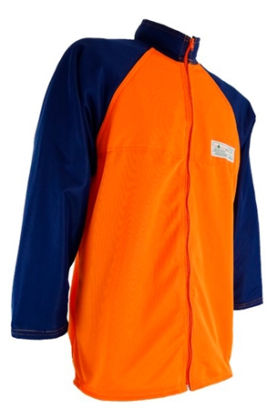 Camisa Segurança Anticorte Operador Motosserra Laranja Azul