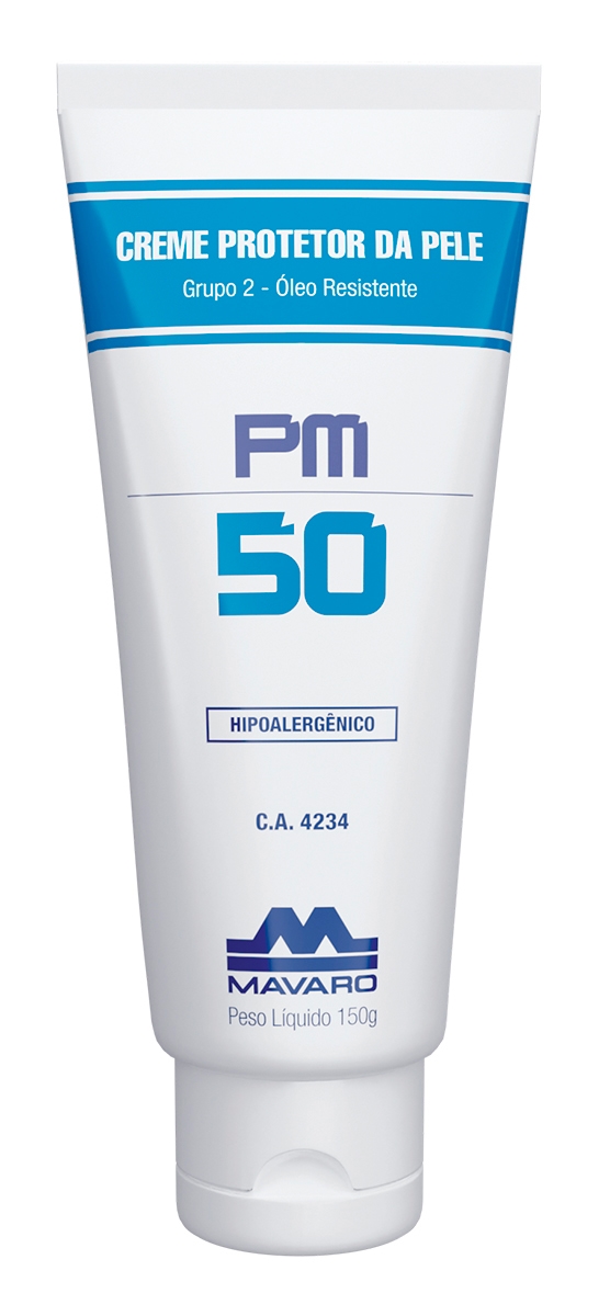 Creme Protetor Mavaro PM 50 Luva Química Grupo 2 150g