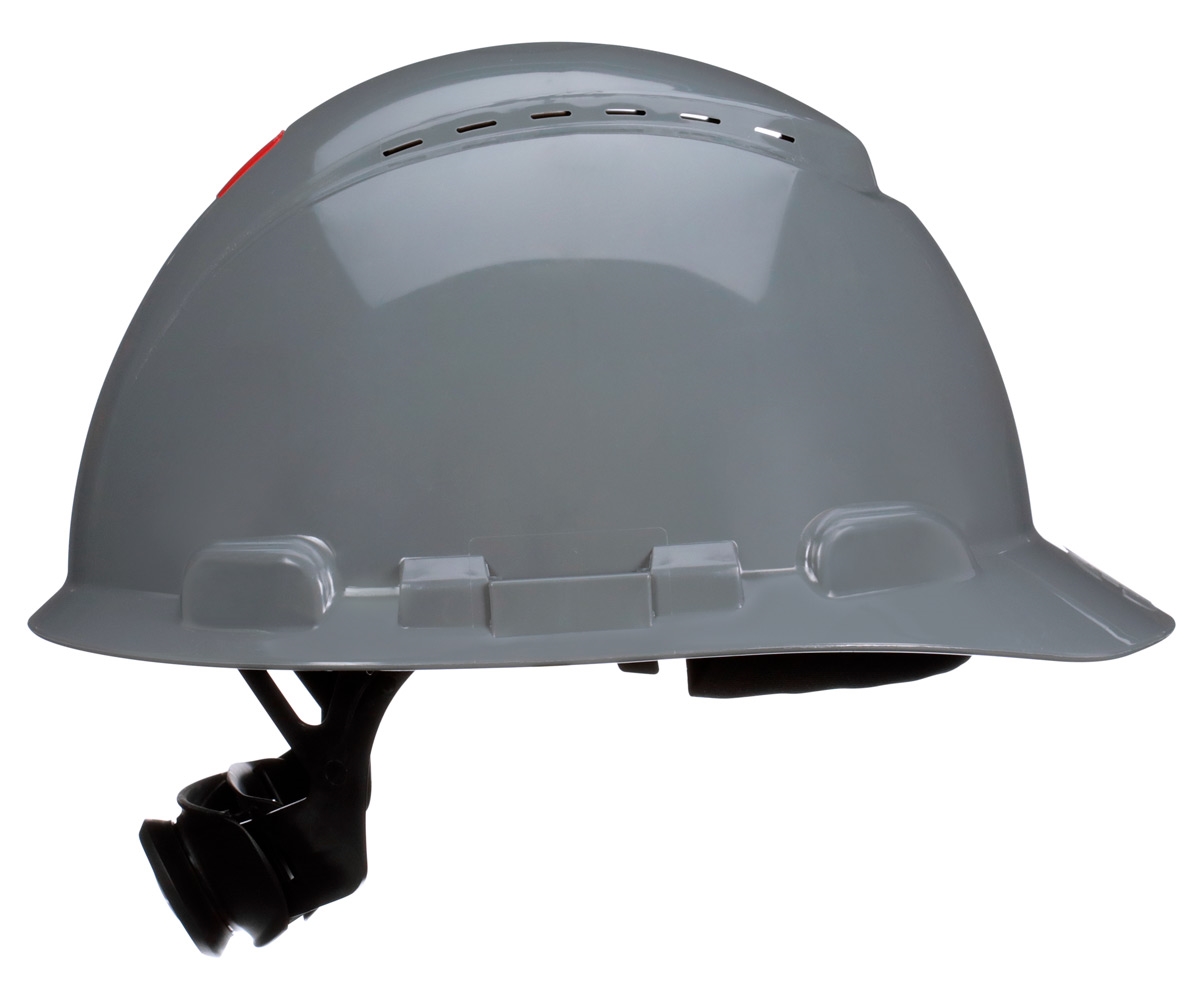 Capacete 3M H708 Cinza Ventilado Catraca HB004732515 CA29637