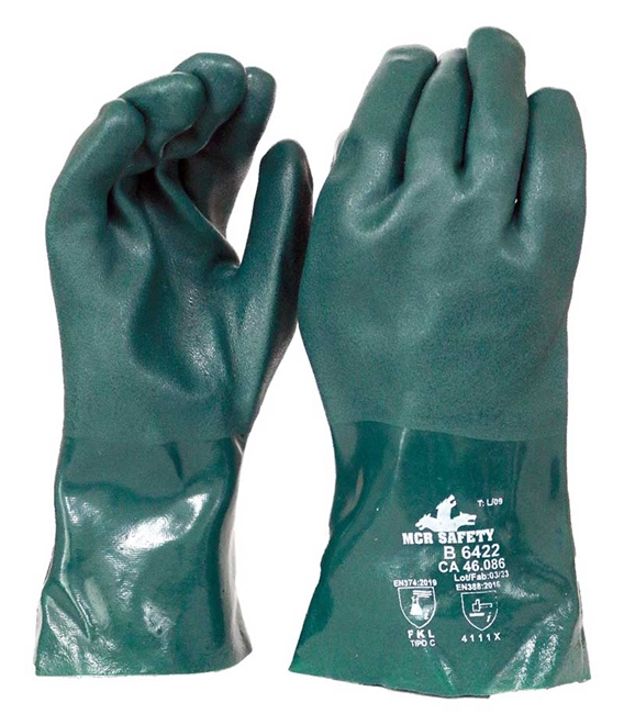 Luva de PVC Memphis Premium MCR Safety 25cm CA 46086