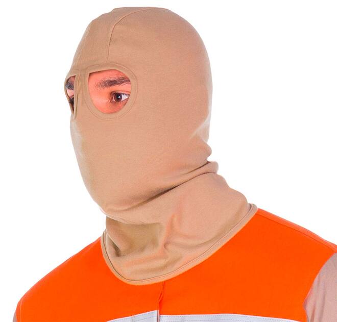 Capuz Balaclava Risco II NR10 2 Orifícios Commanders FR ATPV 9,4 Contra ...