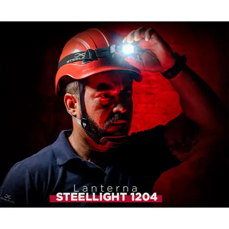 Lanterna Para Capacete Steelflex Steellight 1204 STF-CPTA44617