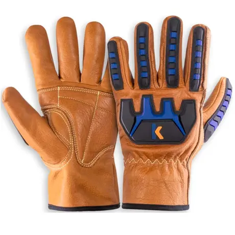 Luva Impacto Kalipso Endurance 68-002 Cor Marrom CA 51207